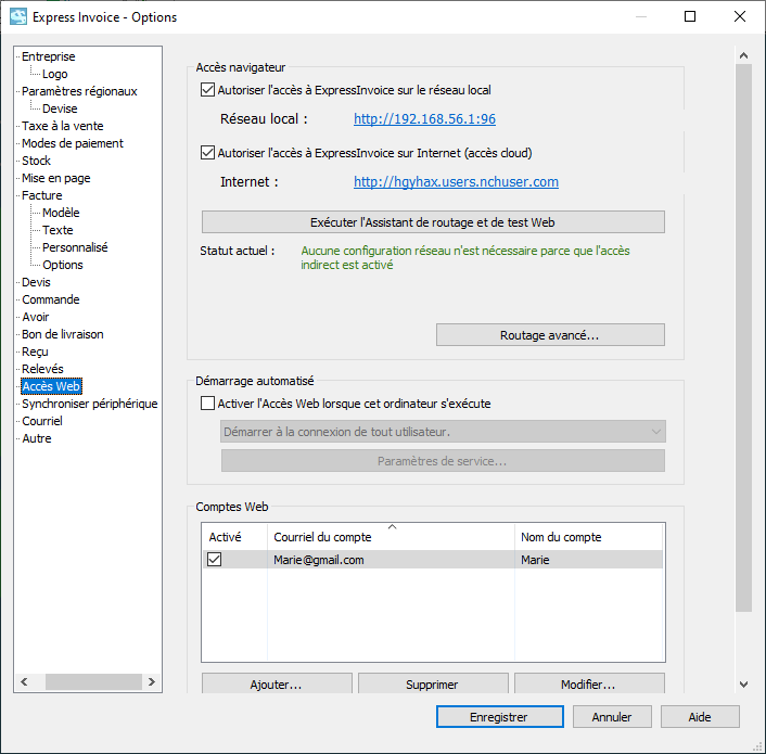 Express Invoice - Captures d'écrans - Logiciel pour une facturation facile