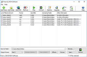 Prism Video Converter Software Screenshots